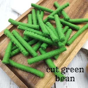 Green Bean Play Food (felt Food, Pretend Play Kids Kitchen, Plush Toy ...