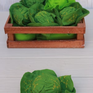 Cabbage Play Food (felt Food, Vegetable, Fruit, Pretend Play Kids ...