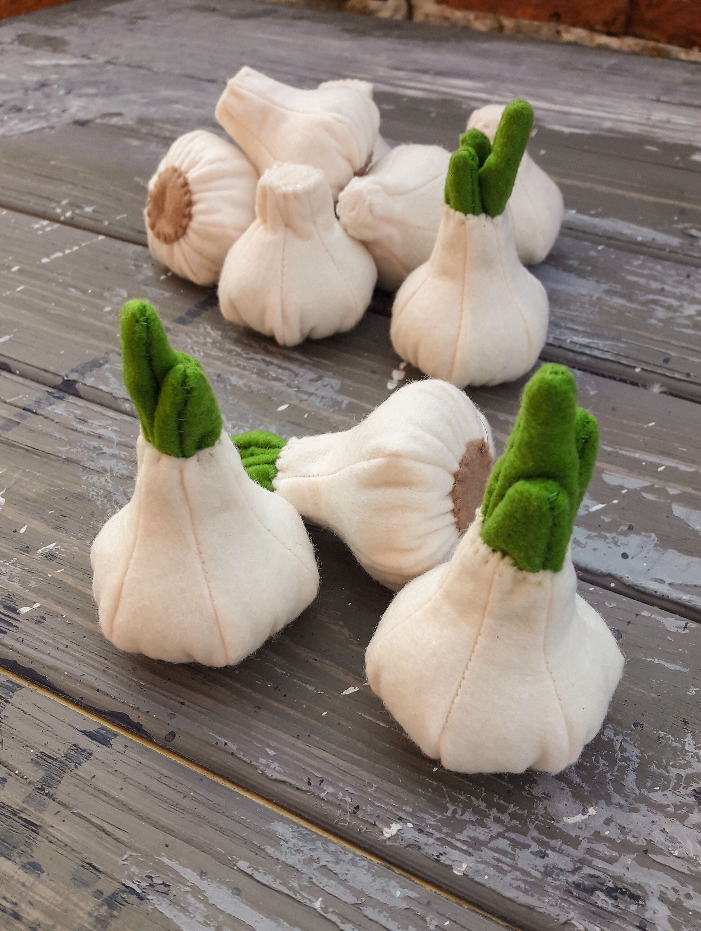 Garlic Play Food felt Food Vegetables Fruit Pretend Play - Etsy UK