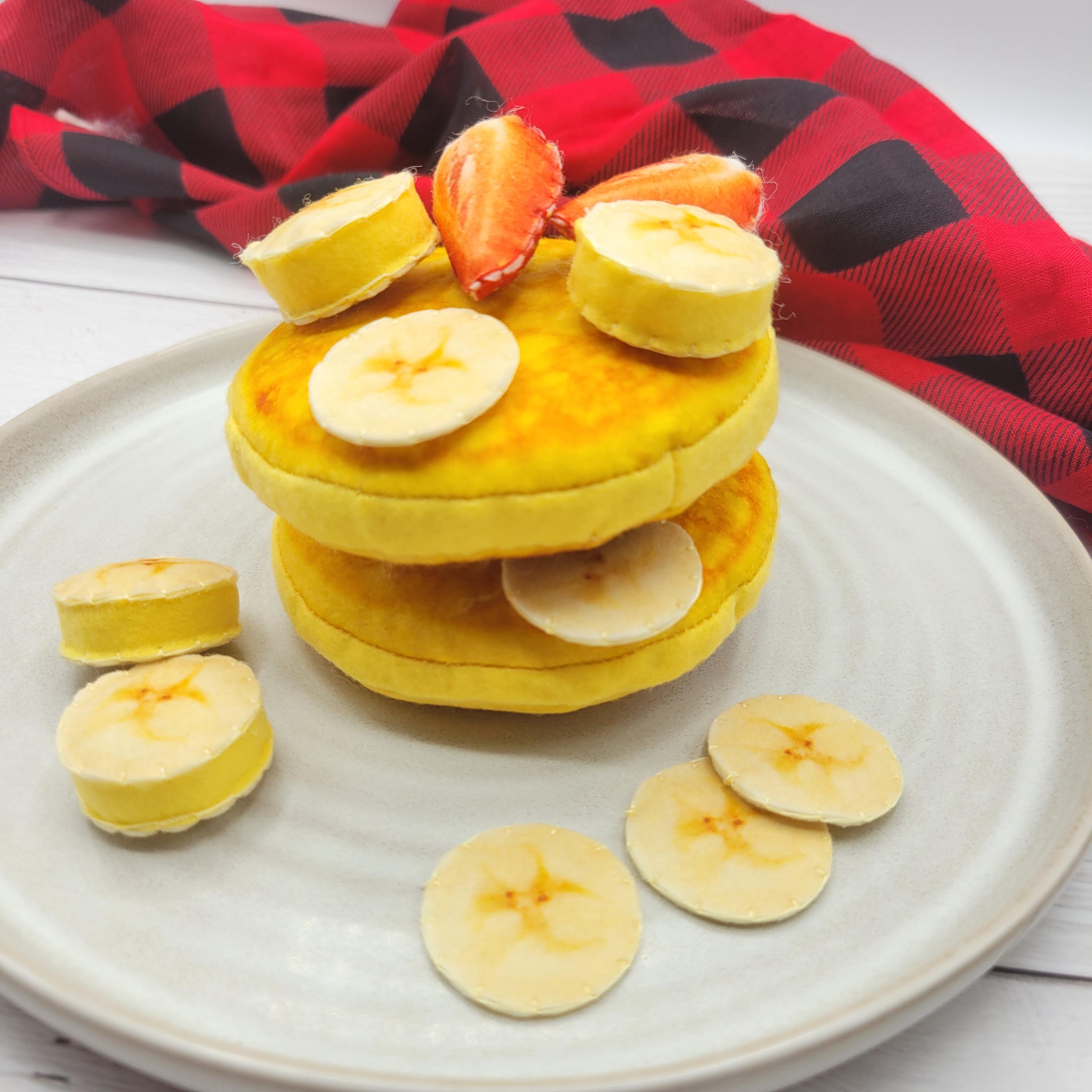 Banana Felt Realistic Slice (play Felt Food, Pretend Kids Kitchen ...