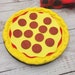 4 Slices Pepperoni Pizza 10" in Box, Felt Pretend Play Food, Kids ...