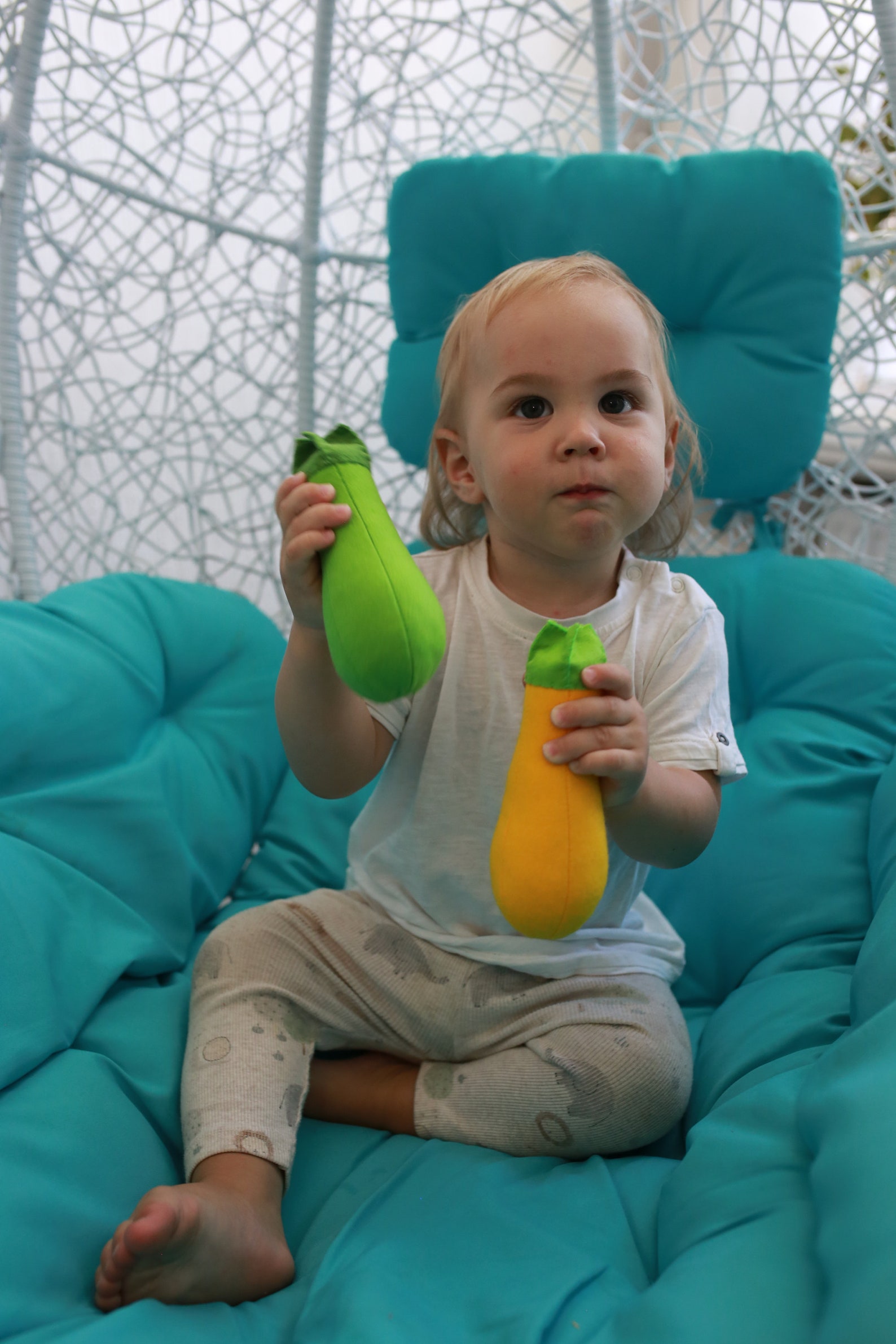 Zucchini Play Food (felt Food, Vegetables, Pretend Play Kids Kitchen ...