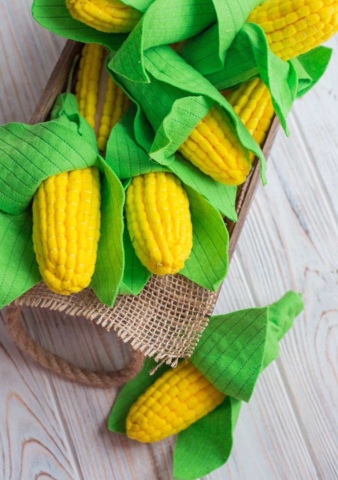 Corn Cob Play Food felt Food, Vegetables, Pretend Play Kids Kitchen ...