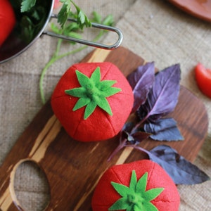 Tomato Play Food (felt Food, Vegetables, Fruit, Pretend Play Kids ...