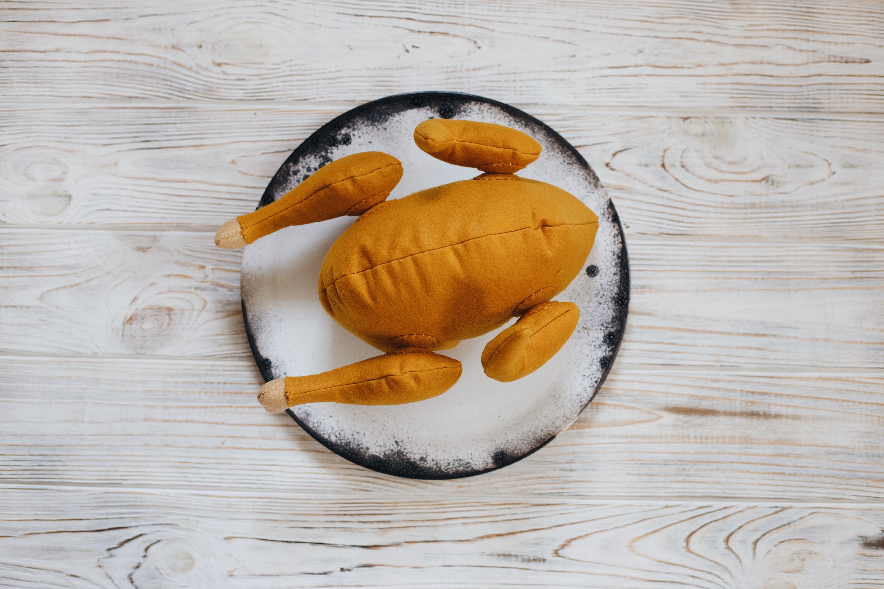 Chicken / Turkey on Magnets Play Food felt Food Pretend Play - Etsy UK