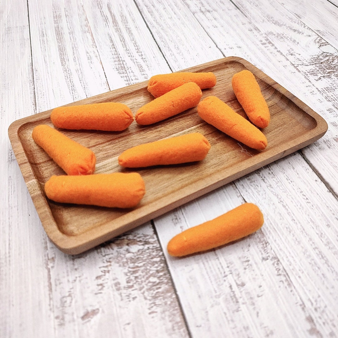 Baby Carrot Play Food (felt Food, Pretend Play Kids Kitchen, Plush Toy ...