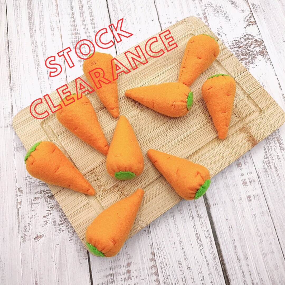 Carrot (sale) Play Food (felt Food, Pretend Play Kids Kitchen, Plush ...