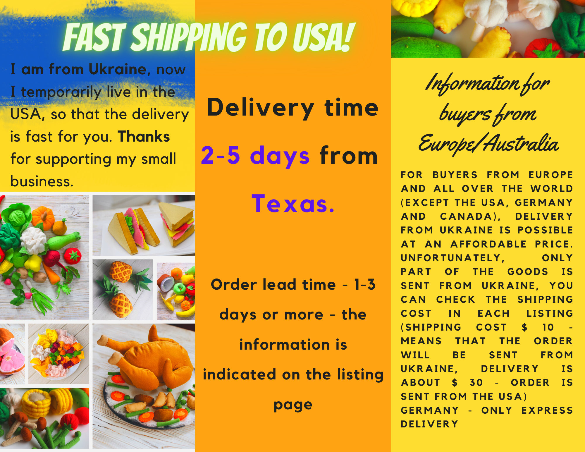 Celery Play Food (felt Food, Pretend Play Kids Kitchen, Plush Toy ...