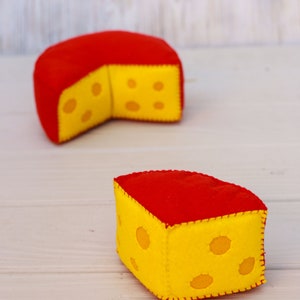 Head of Cheese Play Food (felt Food, Pretend Play Kids Kitchen, Plush ...