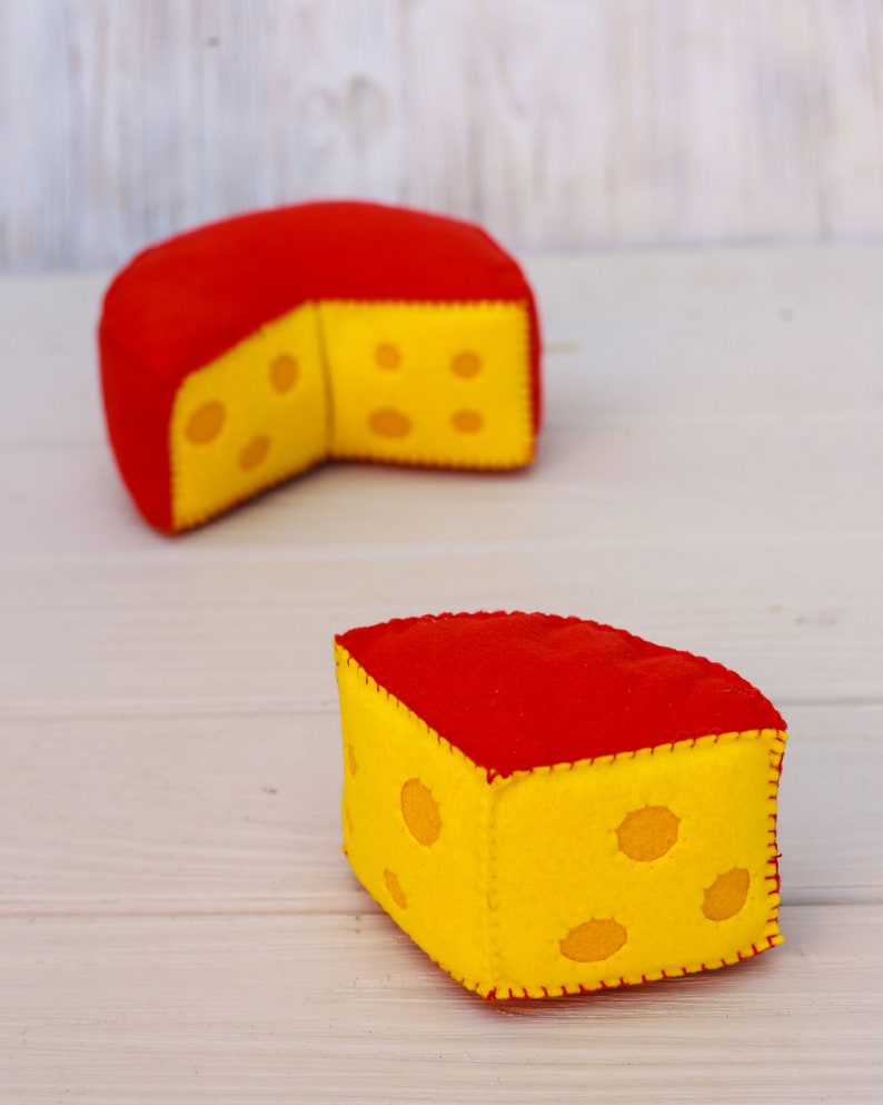 Head of Cheese Play Food felt Food Pretend Play Kids - Etsy UK