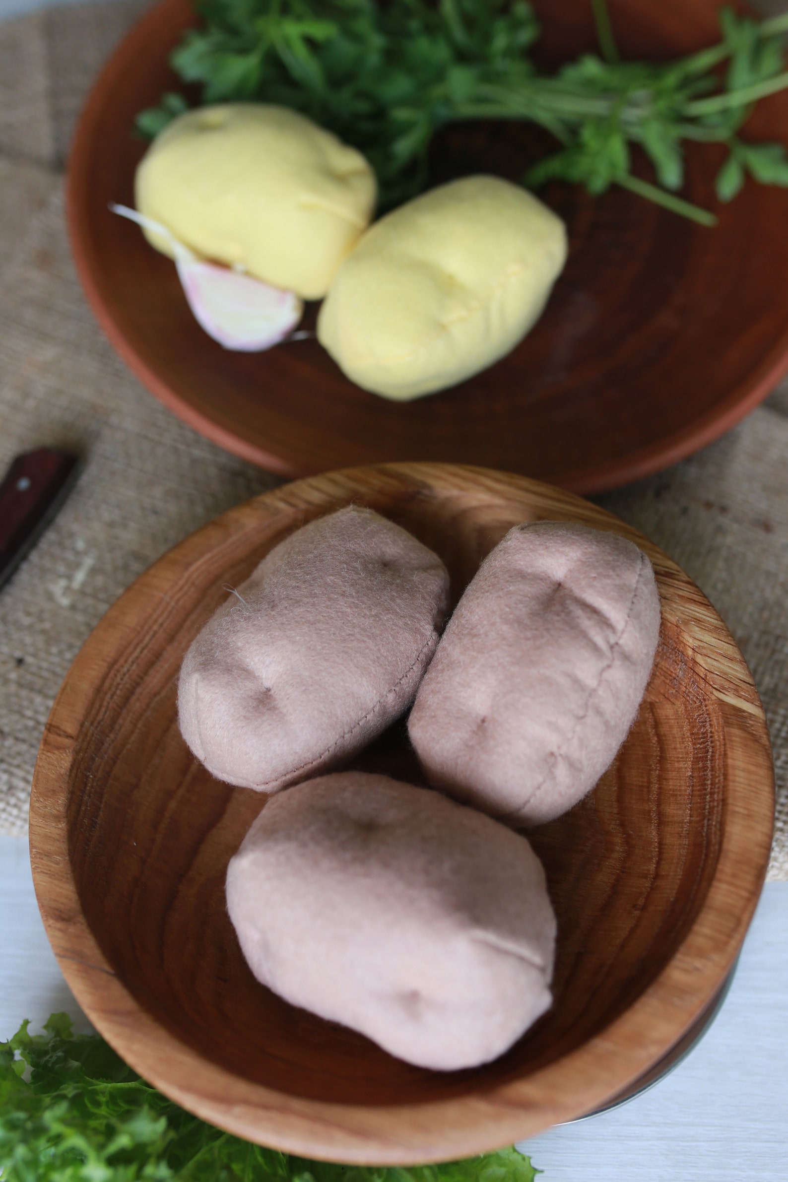 Potato Play Food felt Food Vegetables Fruit Pretend Play | Etsy