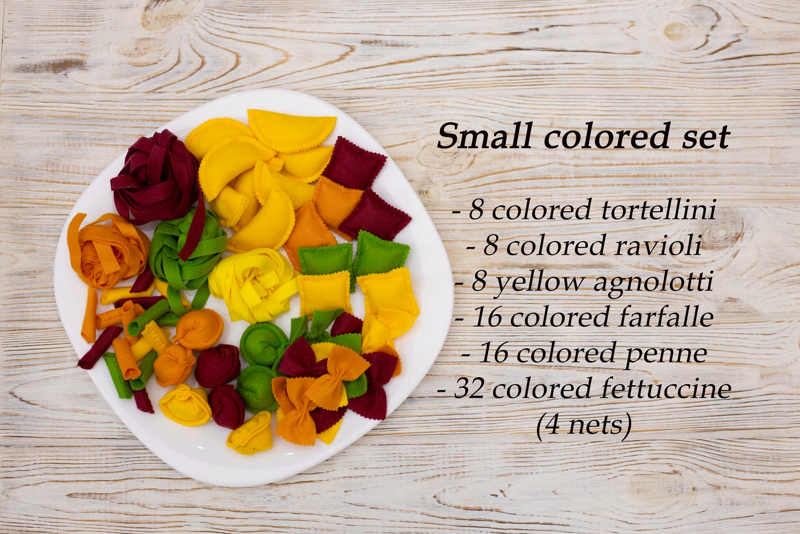 Pasta Set Play Food felt Food, Pretend Play Kids Kitchen, Plush Toy ...