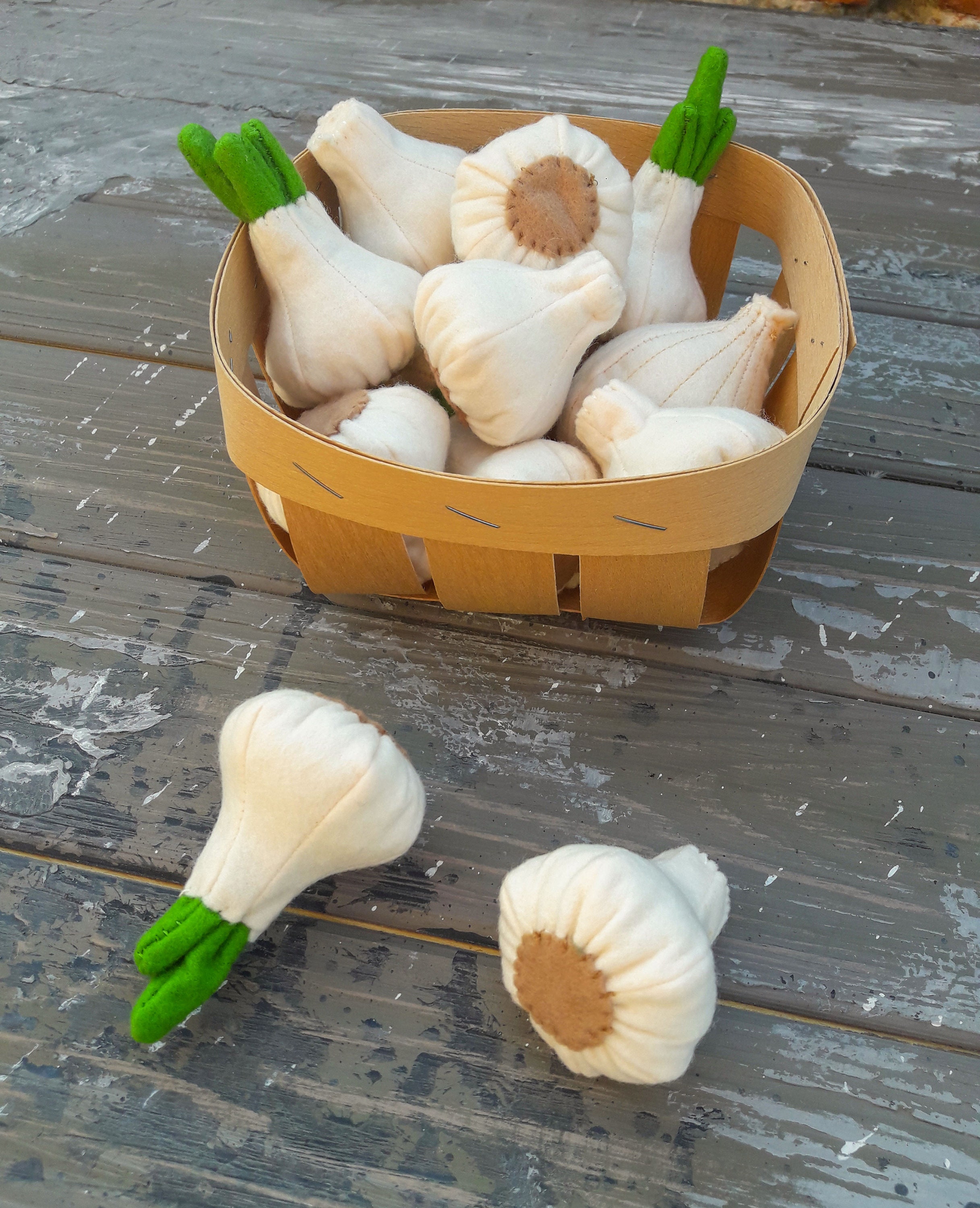 Garlic Play Food felt Food Vegetables Fruit Pretend Play - Etsy UK