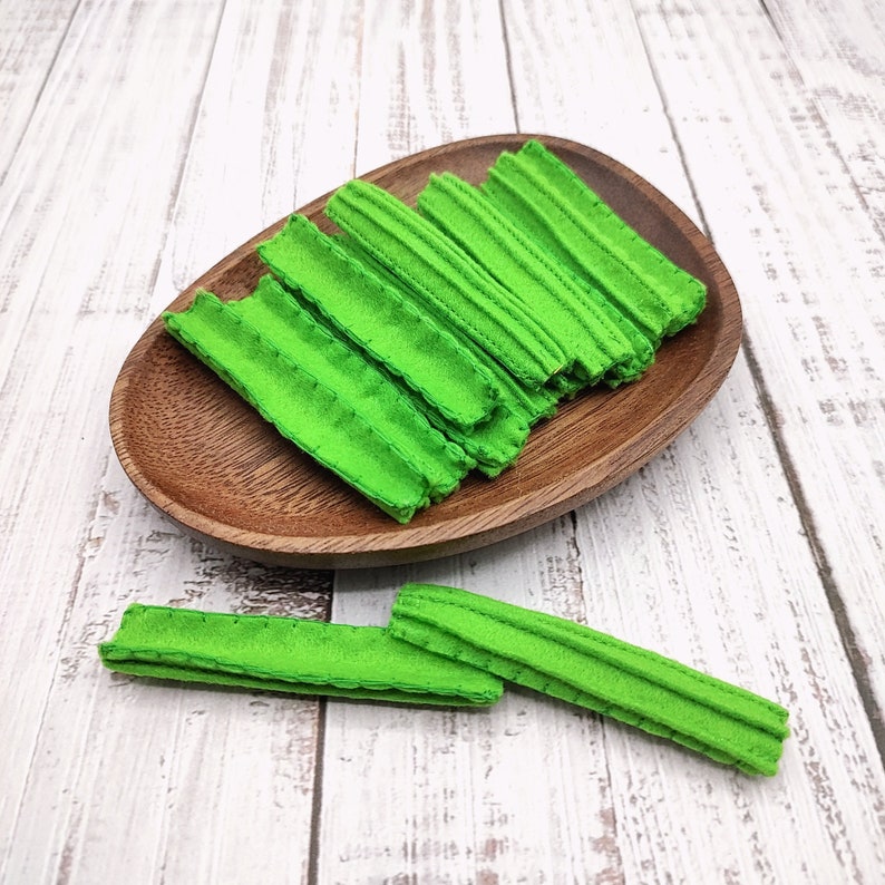 Celery Play Food (felt Food, Pretend Play Kids Kitchen, Plush Toy ...