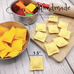 Pasta Ravioli, Play Food (felt Food, Pretend Play Kids Kitchen, Plush ...