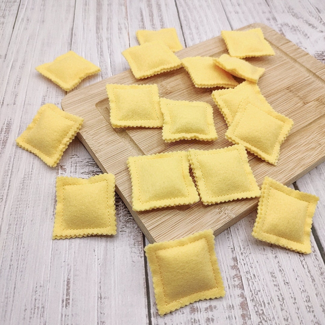 Pasta Beige Ravioli, Play Food (felt Food, Pretend Play Kids Kitchen ...