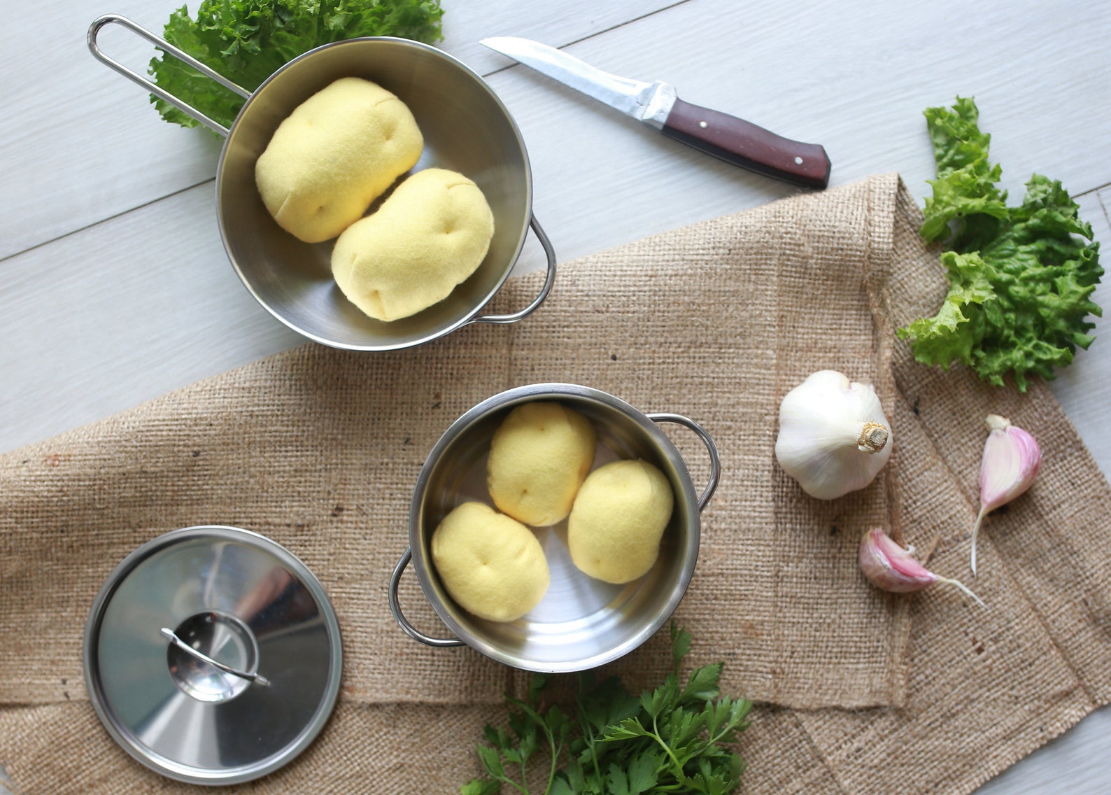 Potato Play Food felt Food Vegetables Fruit Pretend Play | Etsy