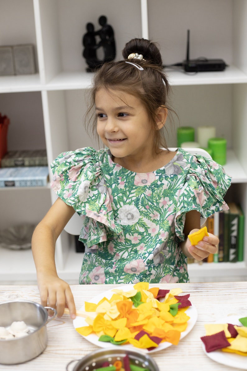 Pasta Set Play Food felt Food Pretend Play Kids Kitchen - Etsy