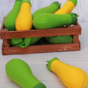 Zucchini Play Food (felt Food, Vegetables, Pretend Play Kids Kitchen ...