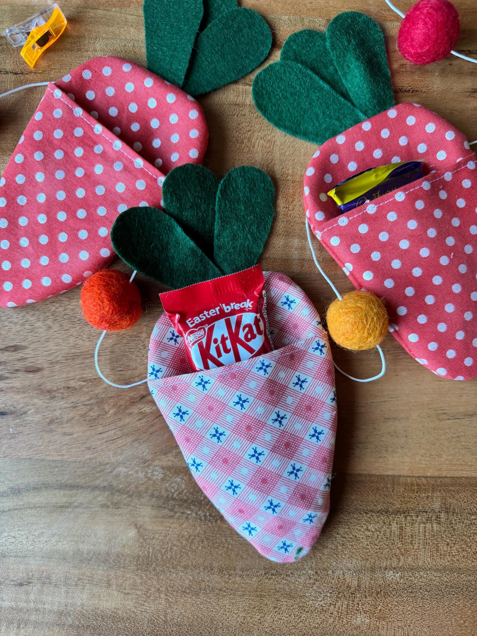 Fabric Carrot Garland Sewing Pattern PDF | Easy Easter Decoration ...