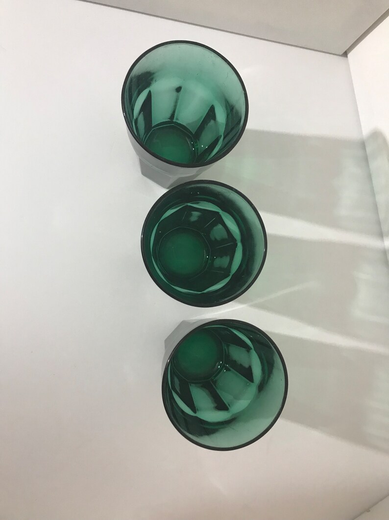 Libbey Duratuff Emerald Green Glass Tumblers - Etsy