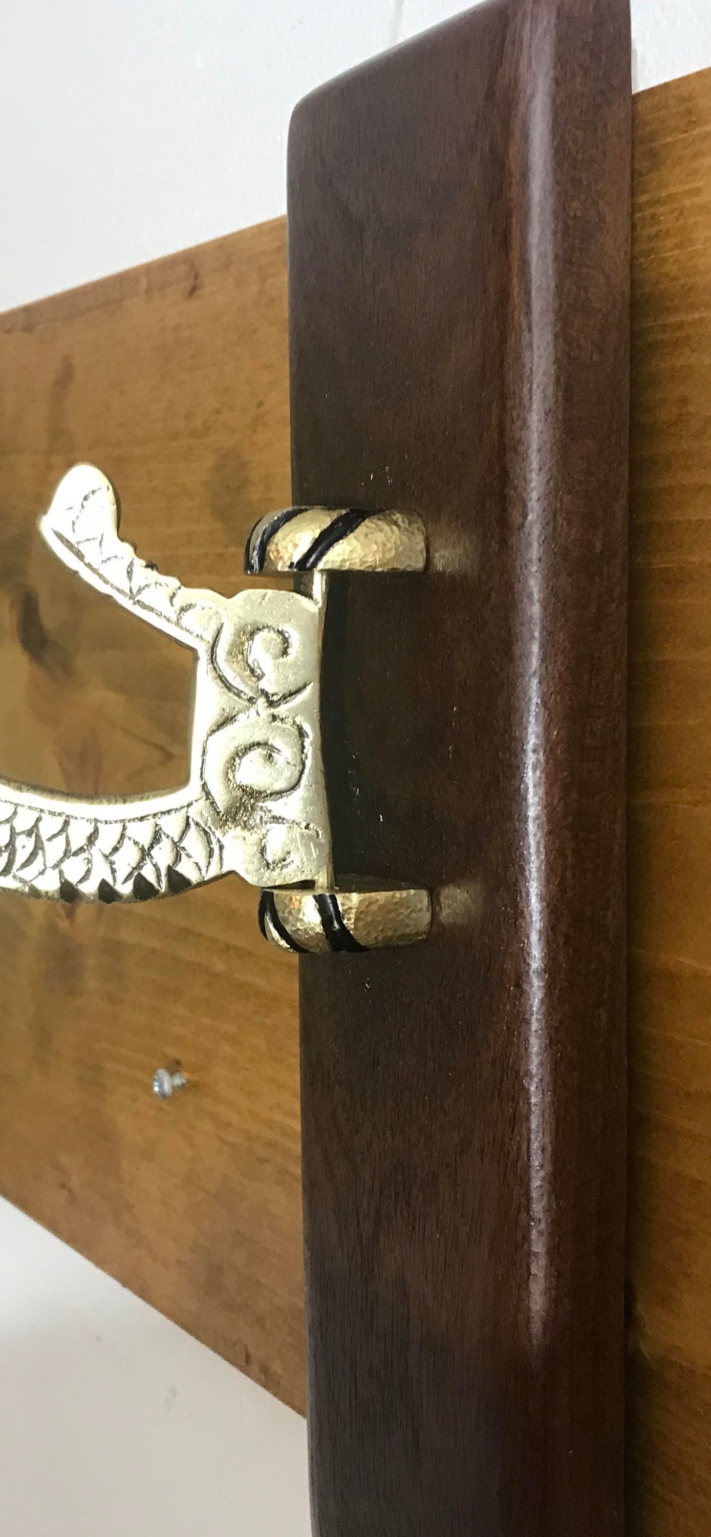 SOLID BRASS DRAGON Wall Mounted Swiveling Hanger for Plants and Other ...