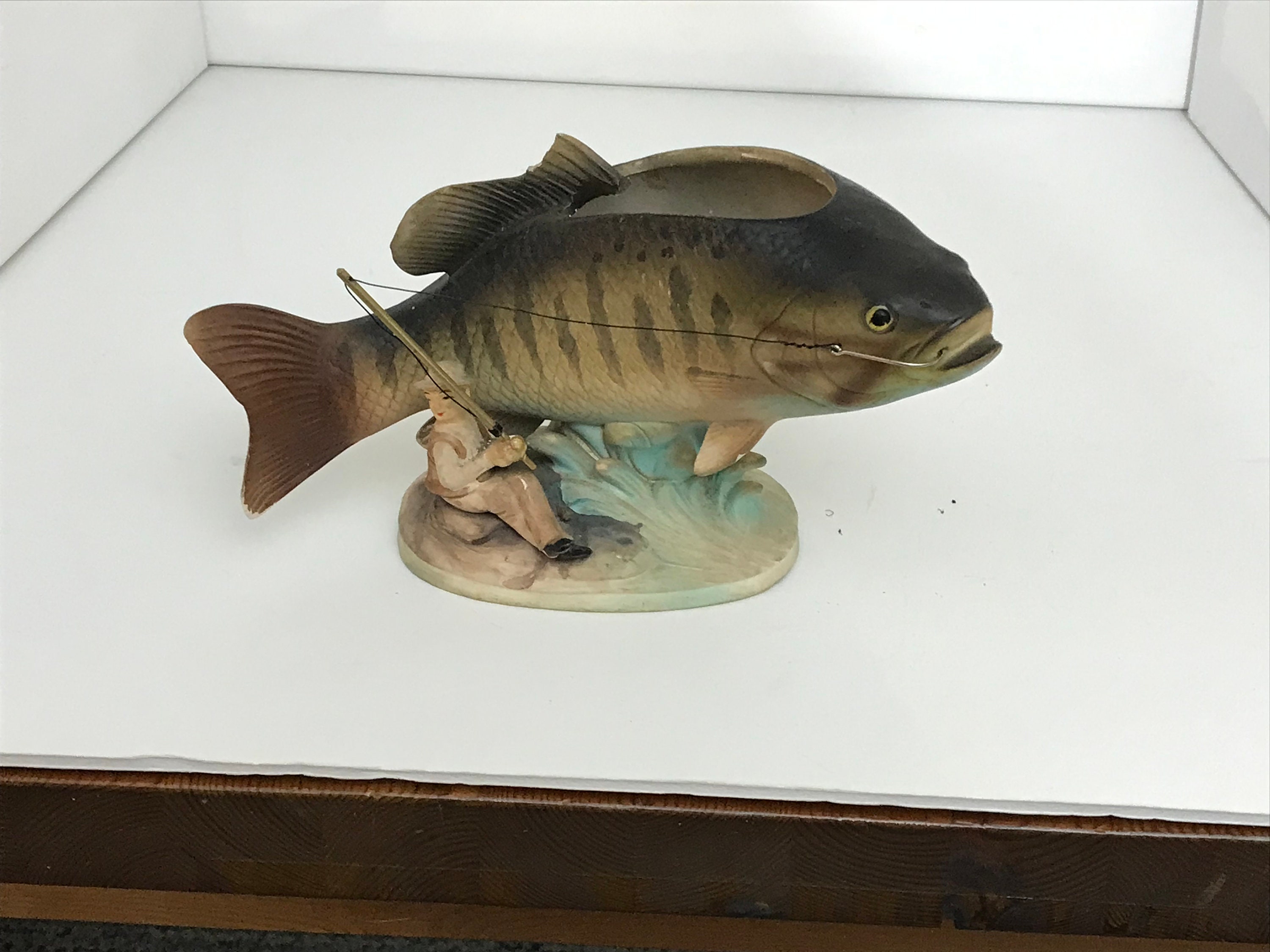 Small Mouth Black Bass Planter by Inarco/japan - Etsy