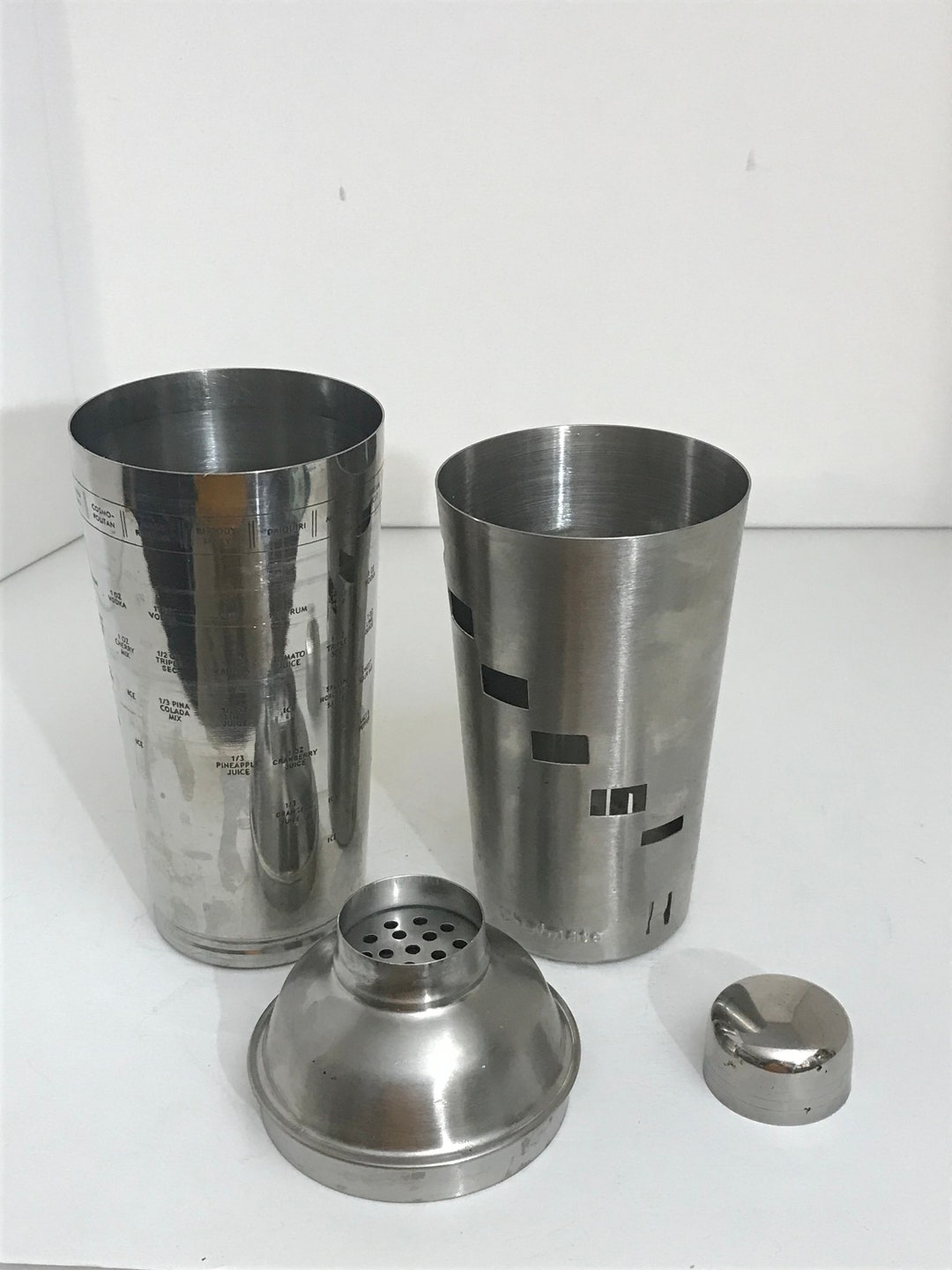Chefmate Stainless Steel Cocktail Maker 4 Pieces, 24 Oz Capacity - Etsy