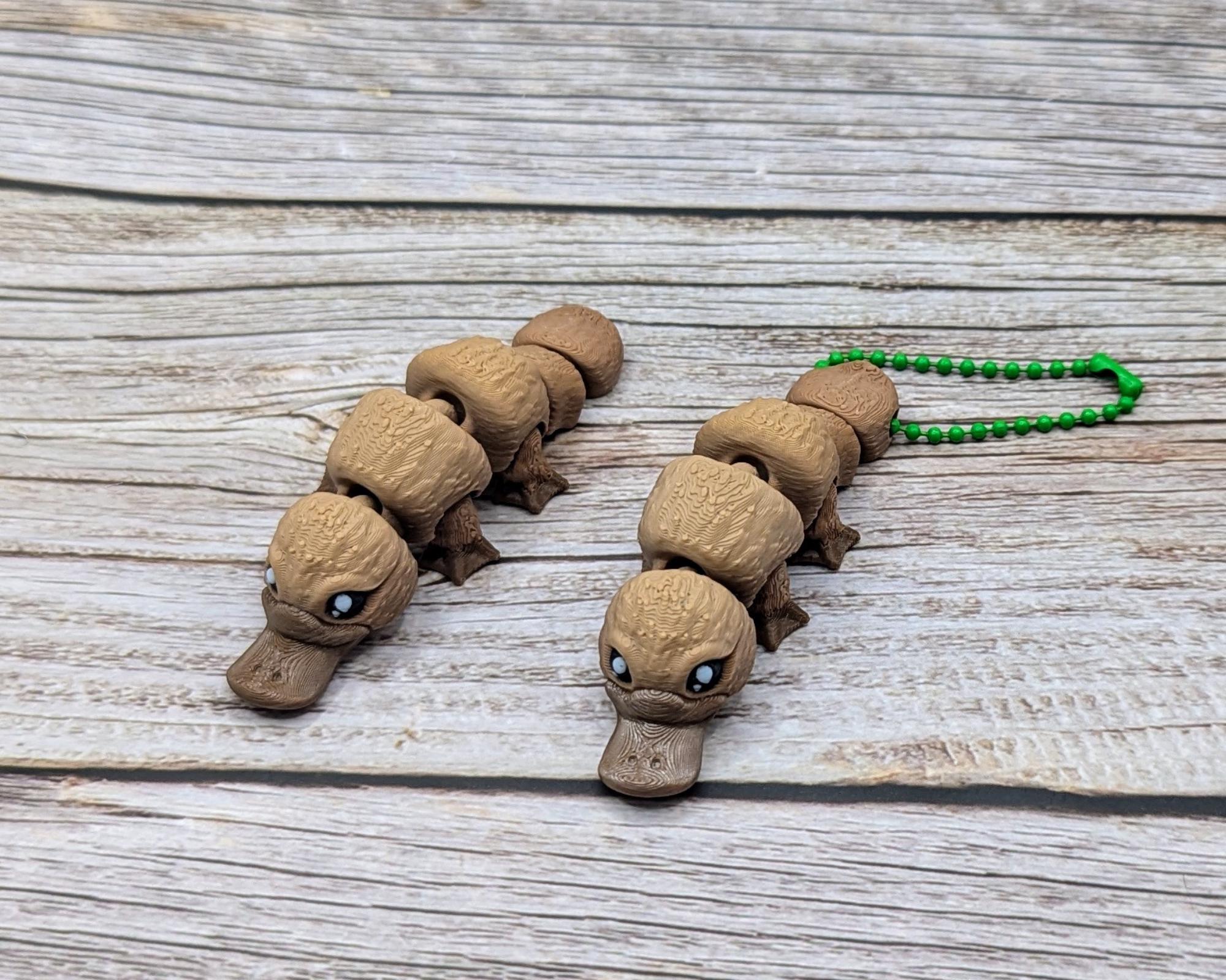 3D Printed Platypus, Mini Platypus Keychain, Office Desk Fidget, Gift ...