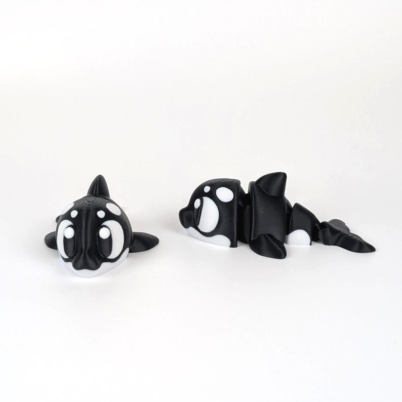 3D Printed Articulated Orca Toy: Flexi Fidget Desk Pet - Etsy