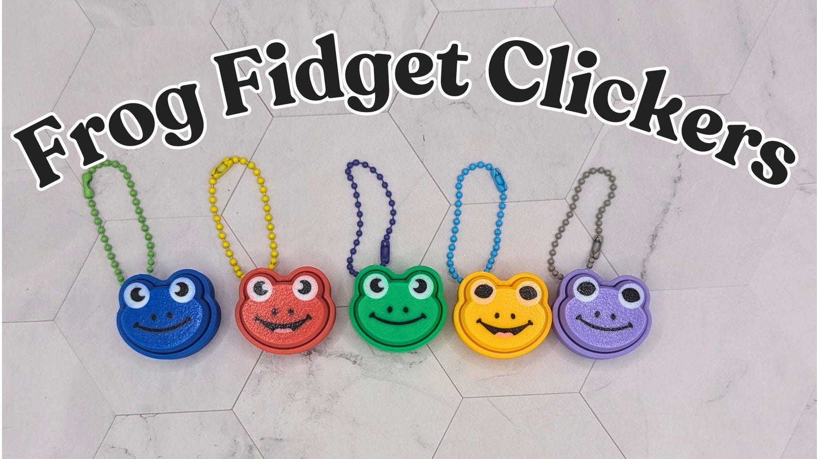 Frog Fidget Clickers | Stress Relief Fidget | Office Desk Buddy | 3D ...