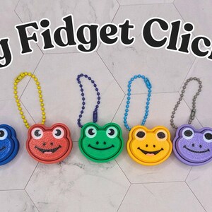 Frog Fidget Clickers | Stress Relief Fidget | Office Desk Buddy | 3D ...
