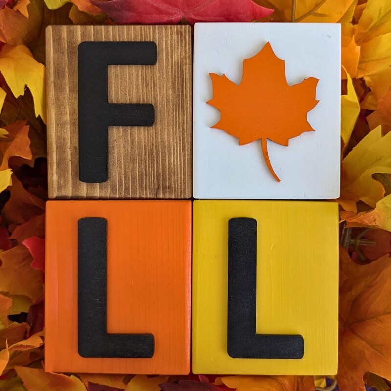 Wooden Fall Blocks - Etsy