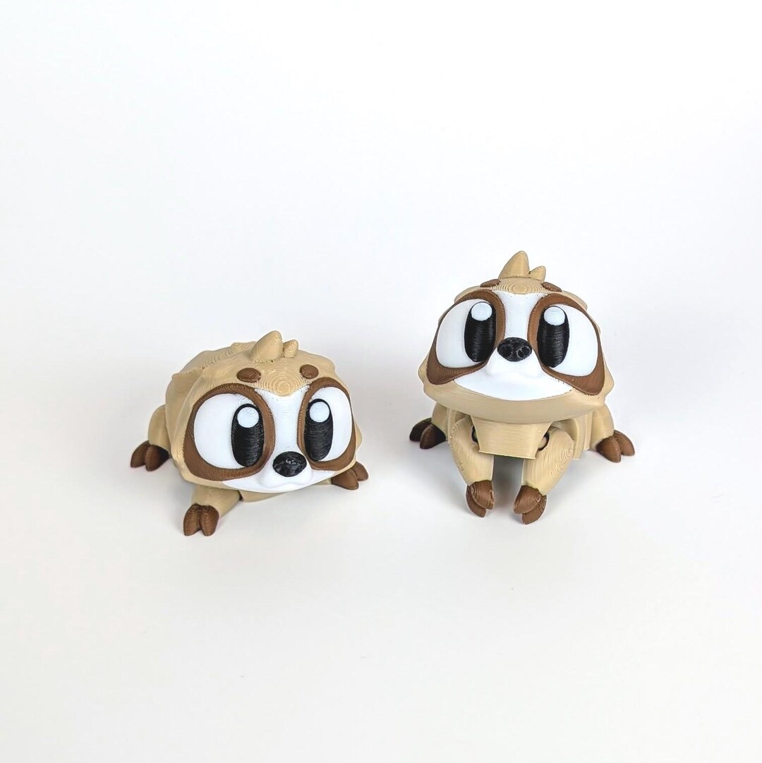 Flexi Articulated Sloth Toy, 3D Printed Desk Buddy, Small Animal ...