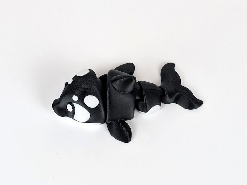 3D Printed Articulated Orca Toy: Flexi Fidget Desk Pet - Etsy