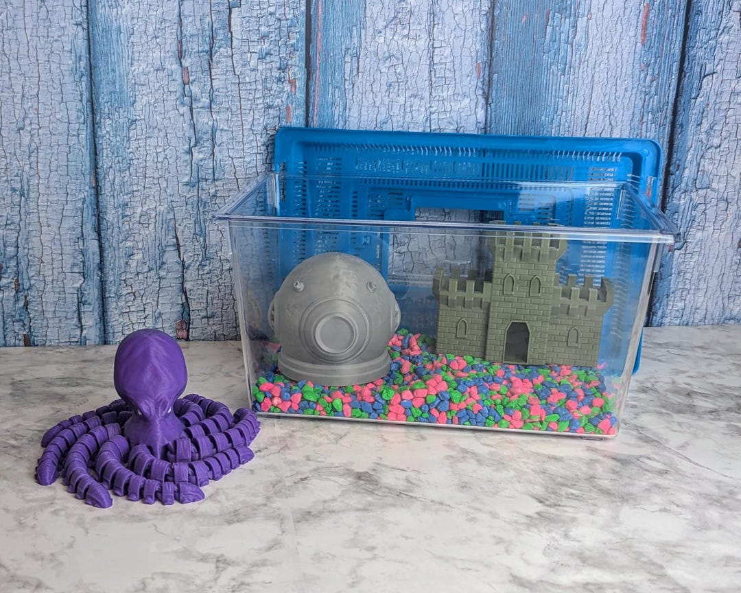 3D Printed Pet, 3D Printed Octopus ,class Pet Take Along, Teacher ...