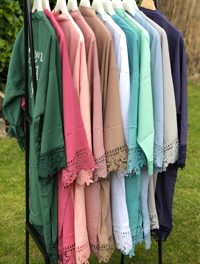 Forest Green Robe Robes for Bridesmaids Forest Green | Etsy