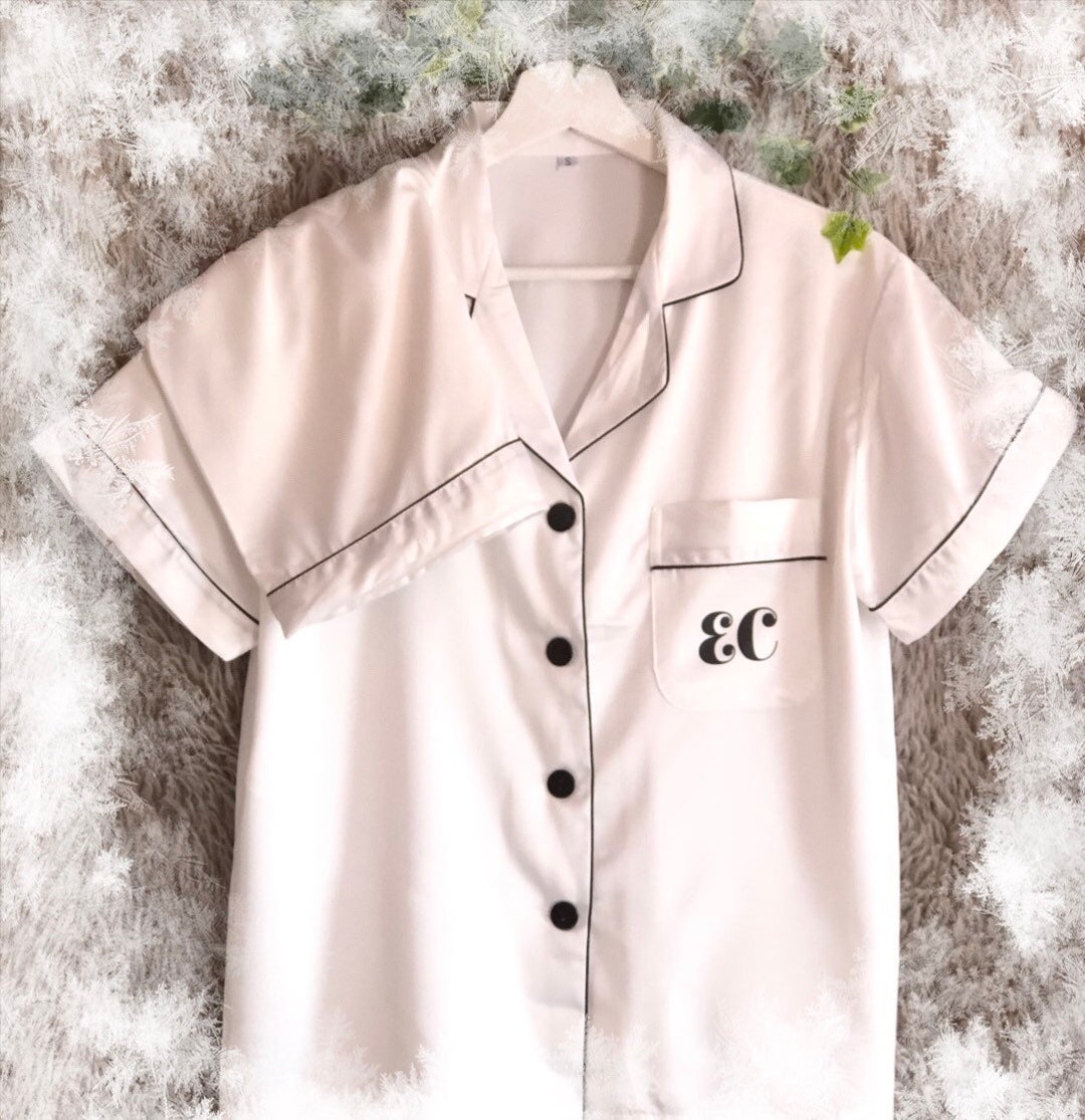Satin Pyjamas, Personalised Luxury Pyjamas, Personalised Pjs ...
