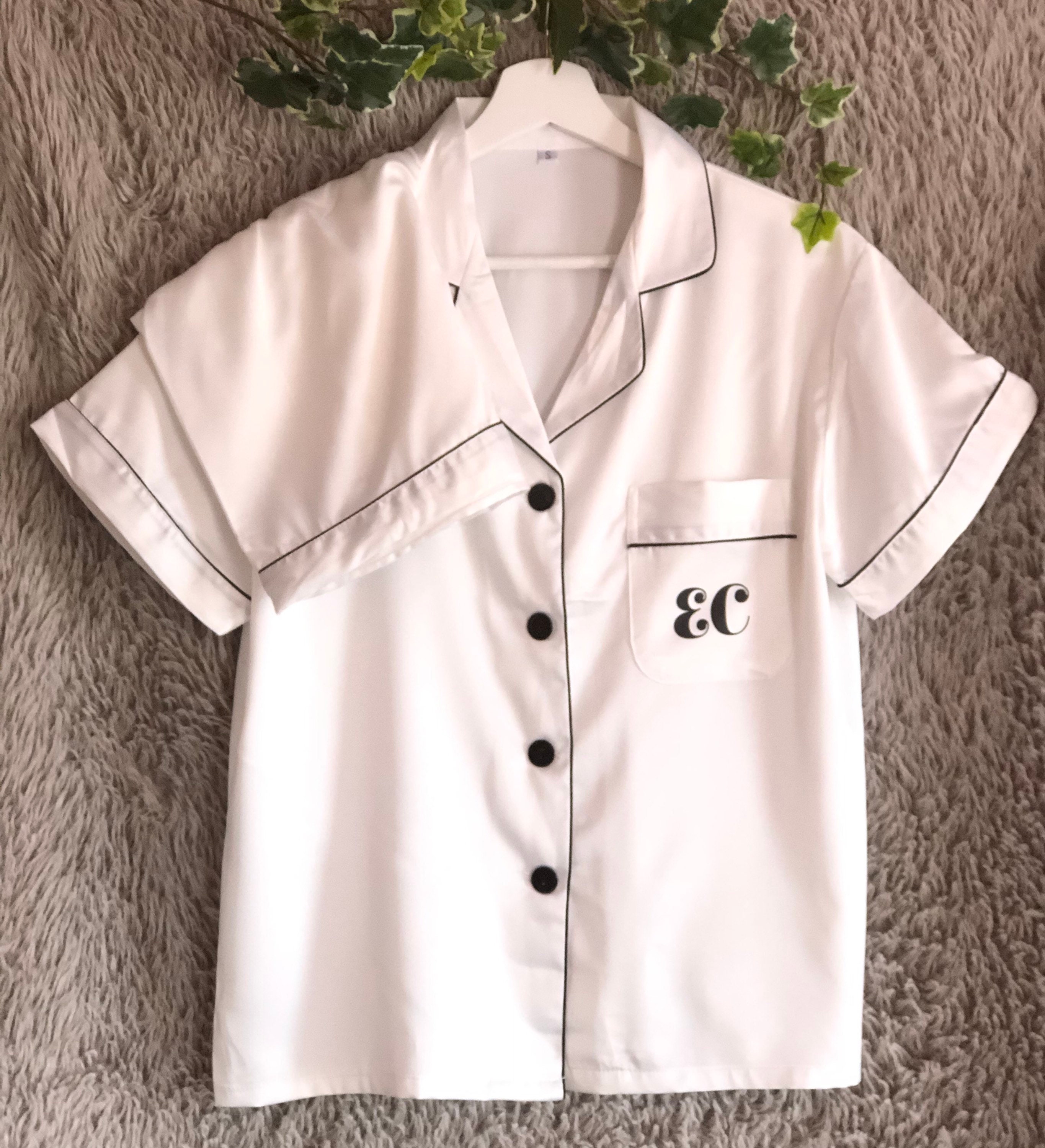 Satin Pyjamas Personalised Luxury Pyjamas Personalised Pjs - Etsy UK