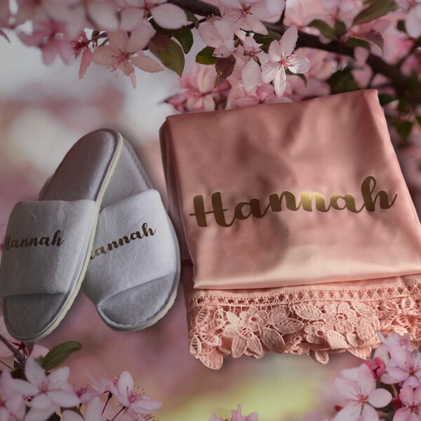 Robe and Slipper Set - Etsy