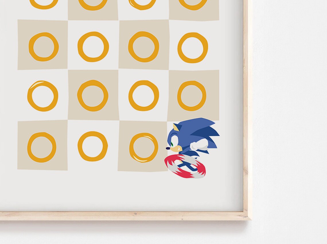 Sonic the Hedgehog DIGITAL DOWNLOAD | Minimal Sonic Art | Cozy Games ...