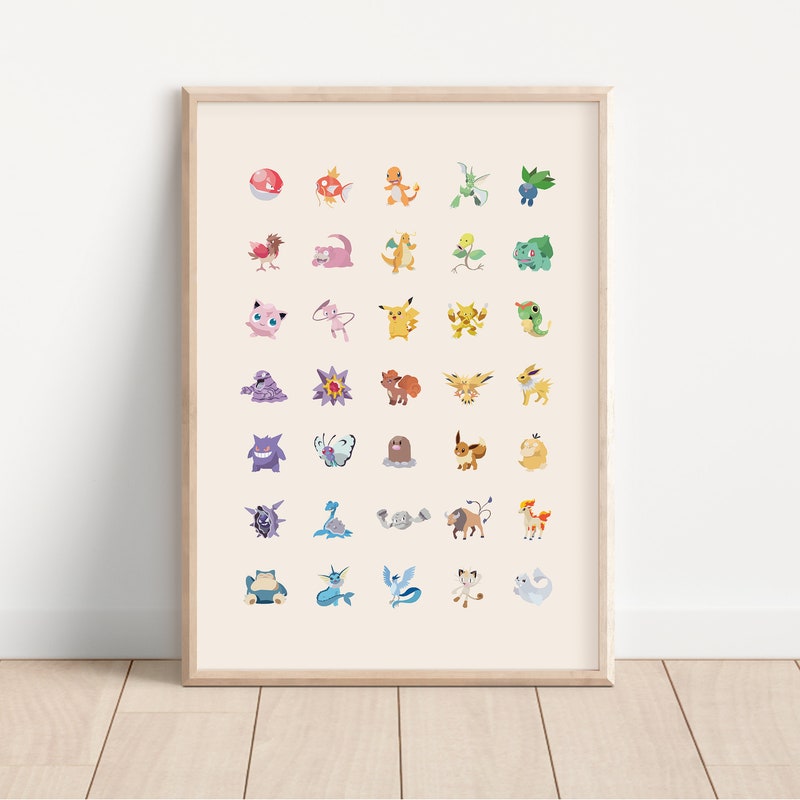Pokemons Poster - Etsy