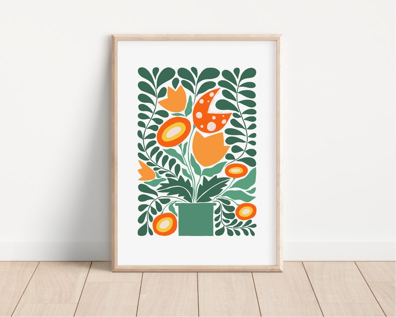 SUPER MARIO FLOWERS Print Piranha Plant Magic Vines - Etsy