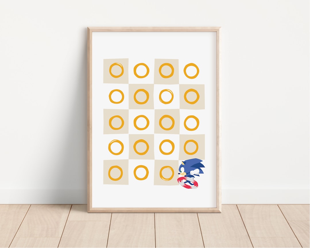 Sonic the Hedgehog | Minimal Sonic Art | Cozy Games | Playful Kids ...