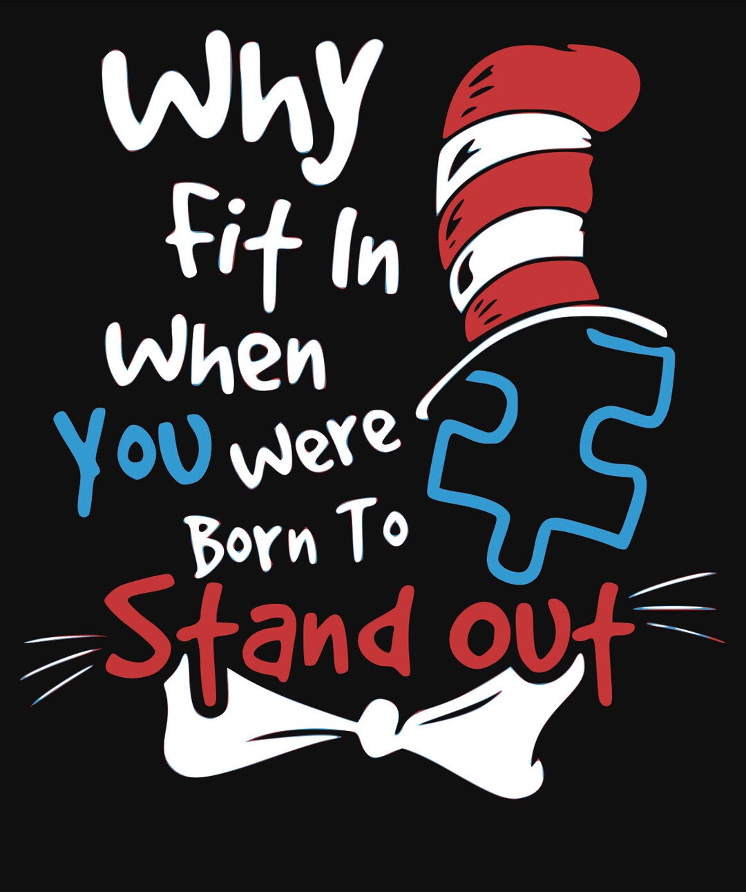 Autism - Stand Out !SVG DIGITAL File - Etsy