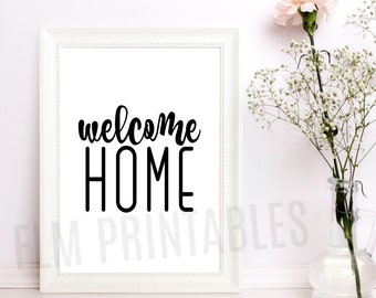 Welcome home print | Etsy