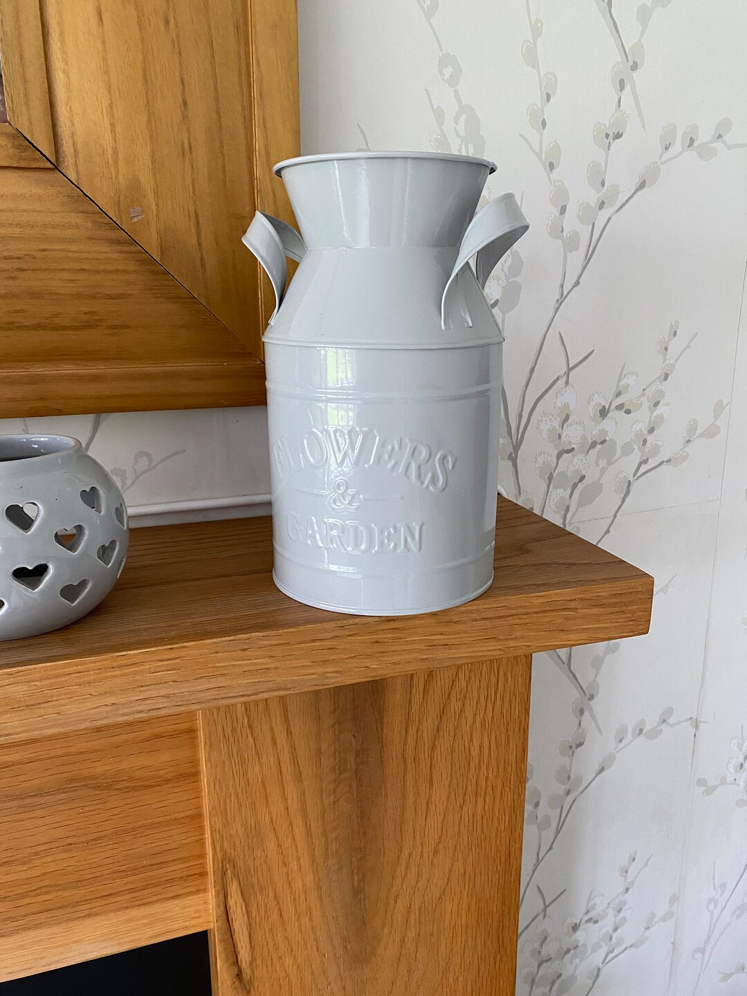 20cm Vintage Style Metal Churn Wedding Table Decor Flower Vase Milk ...