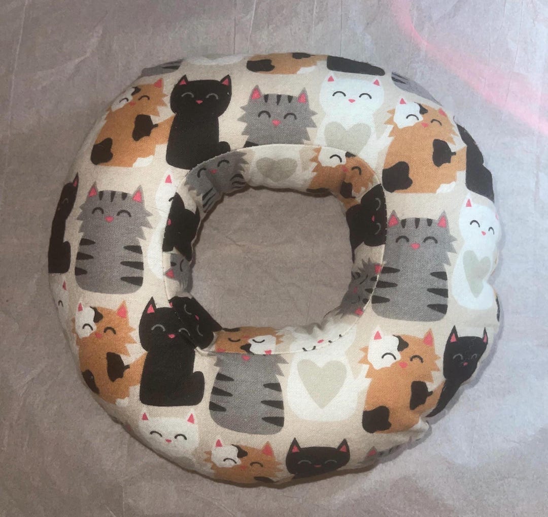 Ear Piercing Pillow, Donut Pillow, Ear Pillow, CNH Pillow, Flannel ...