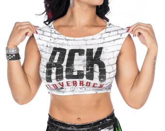 Rock crop top | Etsy