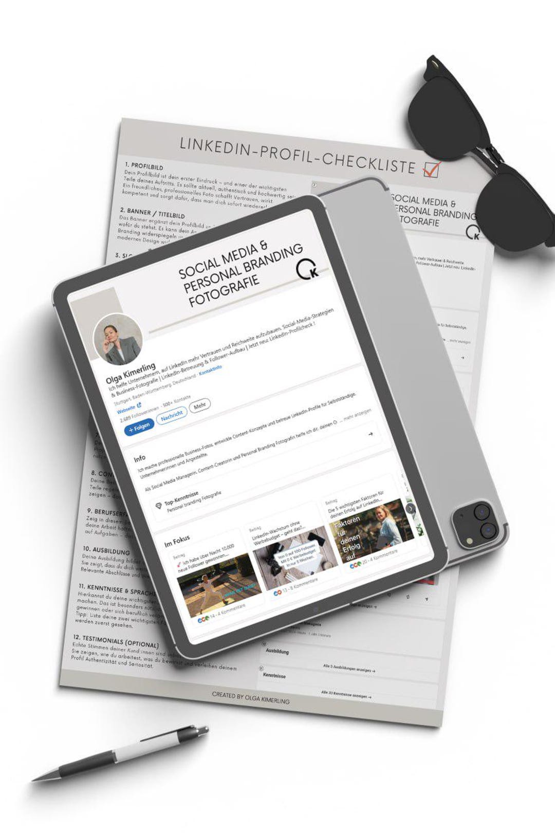 Linkedin Profile Checklist | Social Media Checklist | Template for ...